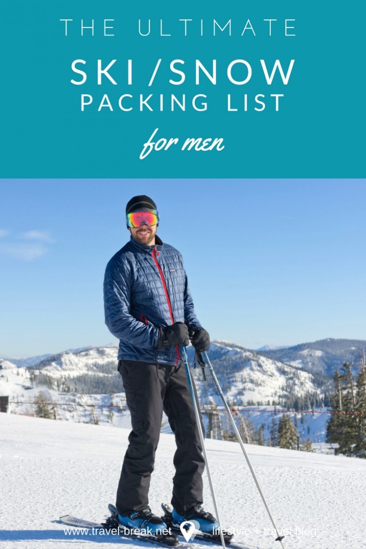 Snow Vacation Checklist (Men) • TravelBreak